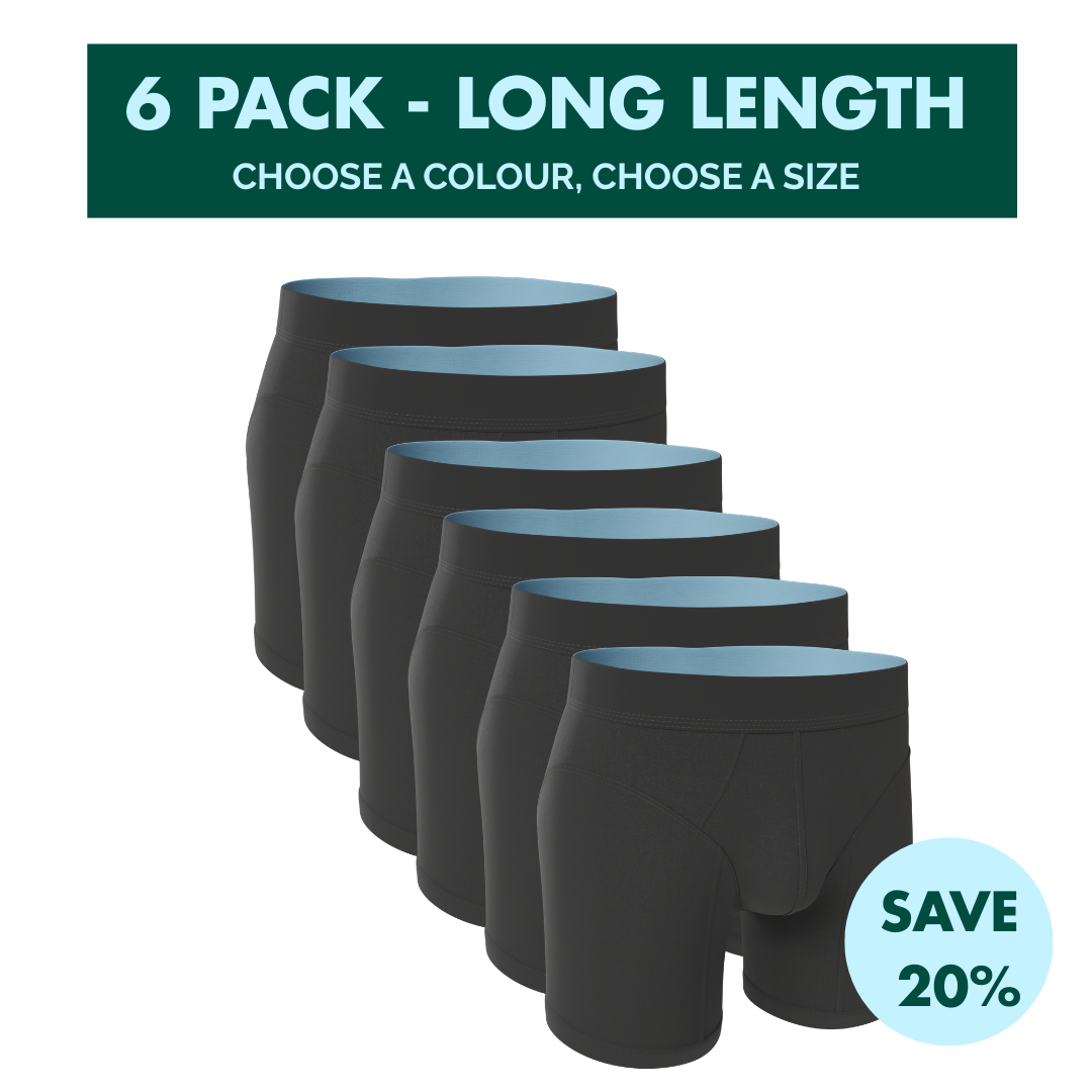6 Pack - Hybrid Undies - Long Length – The Better Collection
