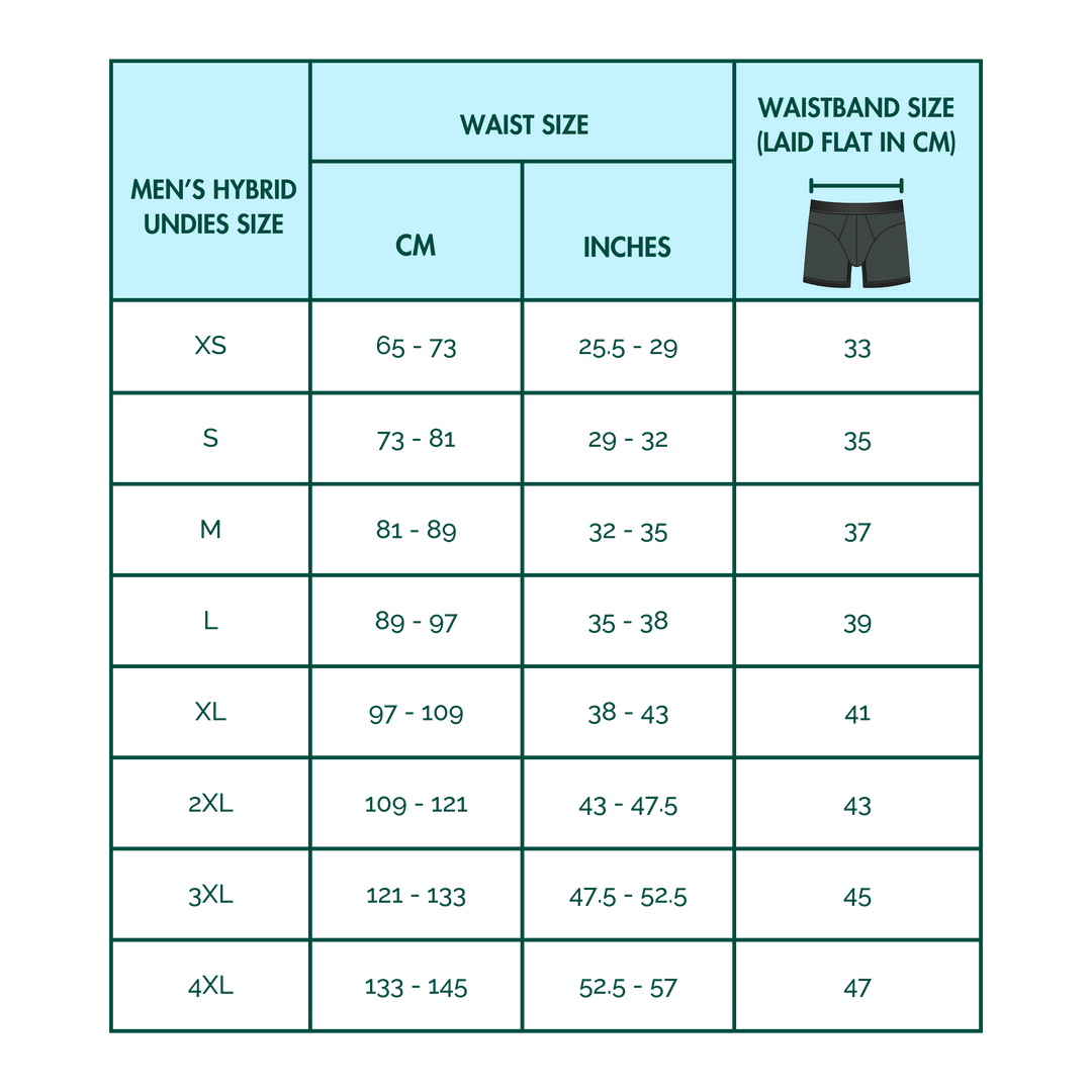 Men's Size Guide – The Better Collection